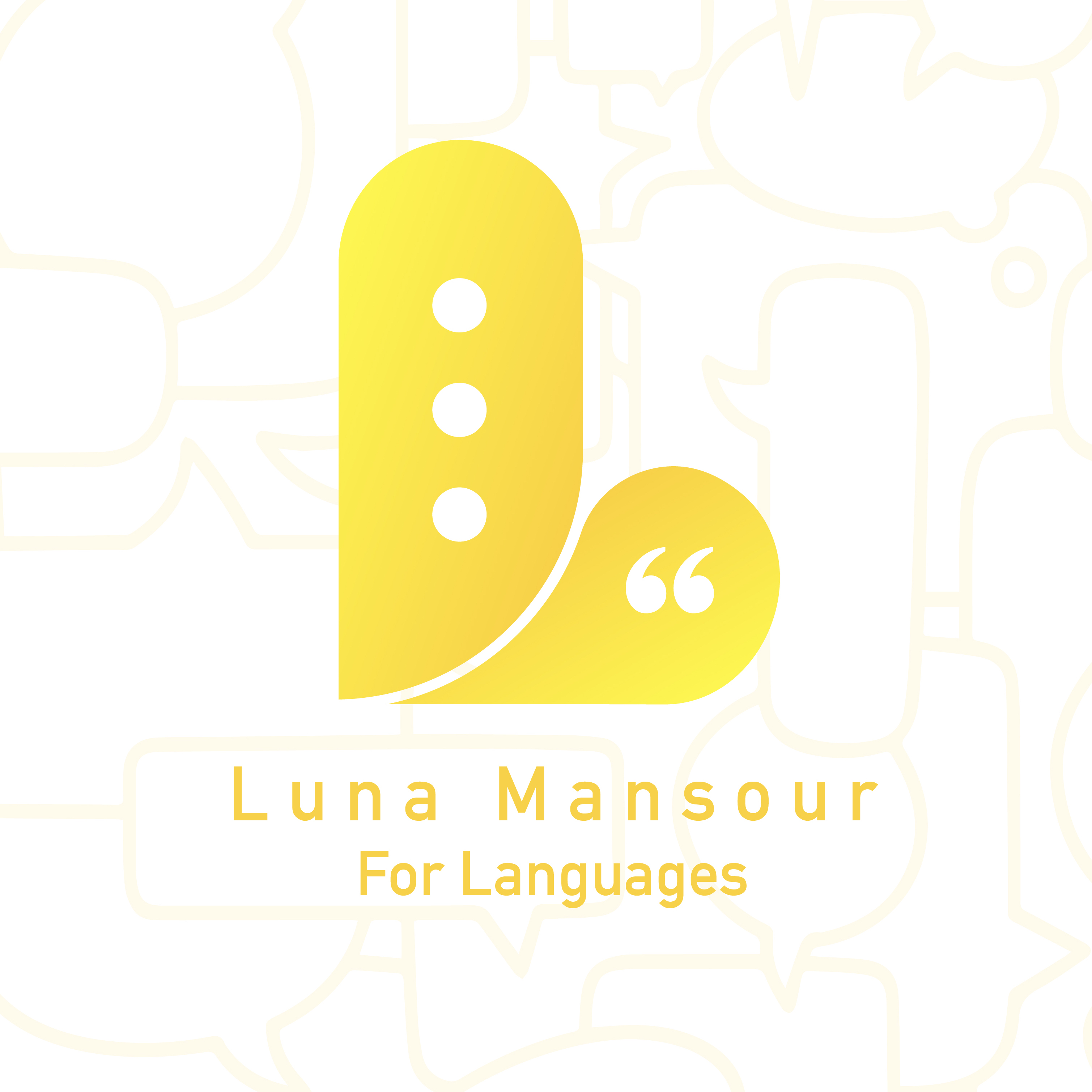 Luna Mansour Languages Logo - Riad Zoabi